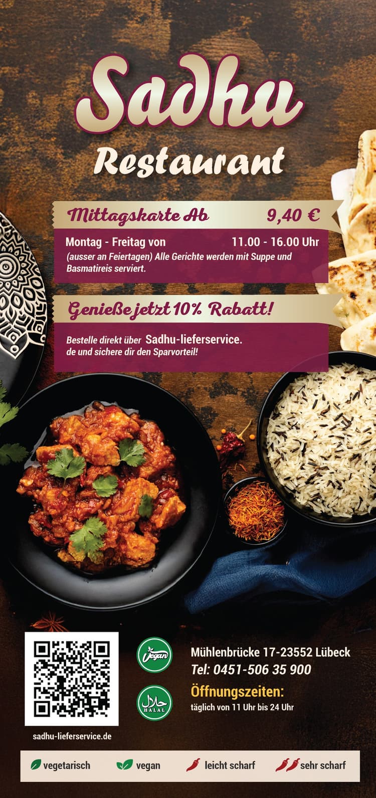 Sadhu Restaurant - Authentisches indisches Essen in Lübeck